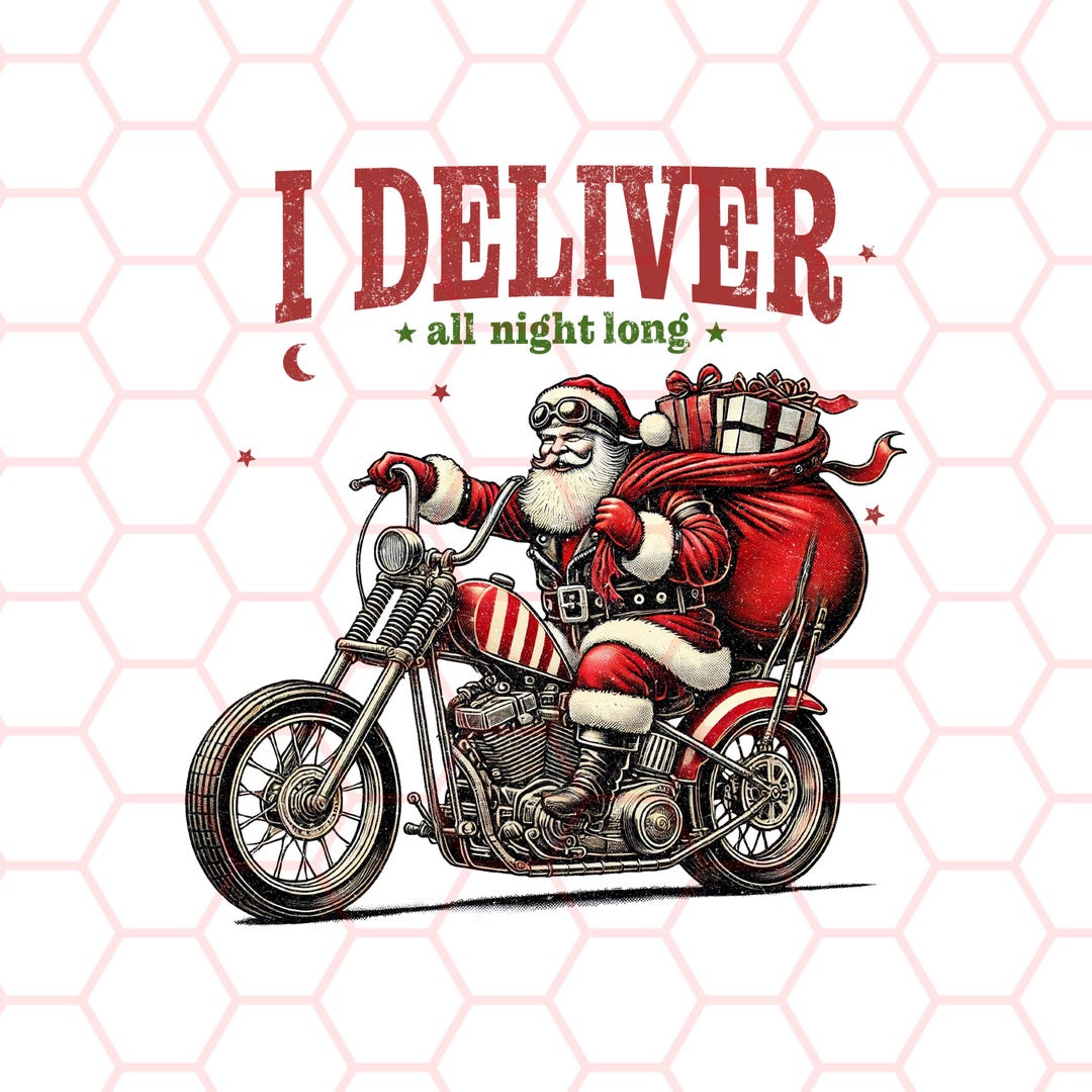 I Deliver All Night Long PNG, Trendy, Holidays, Winter, Christmas, Men ...