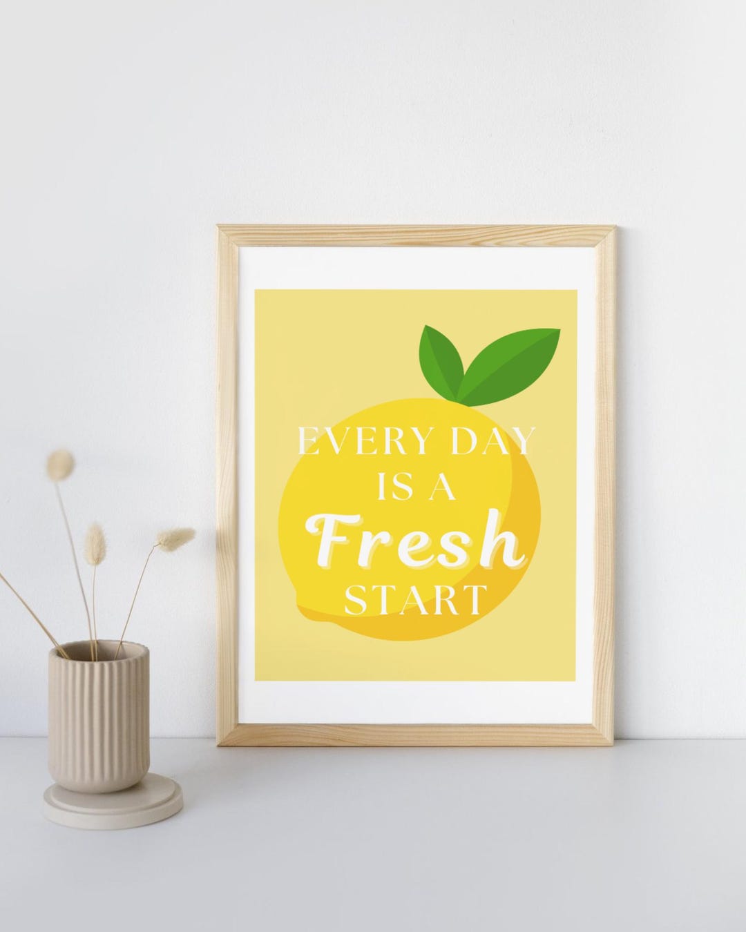 Every Day is a Fresh Start - Lemon Wall Art - Instant Download ...