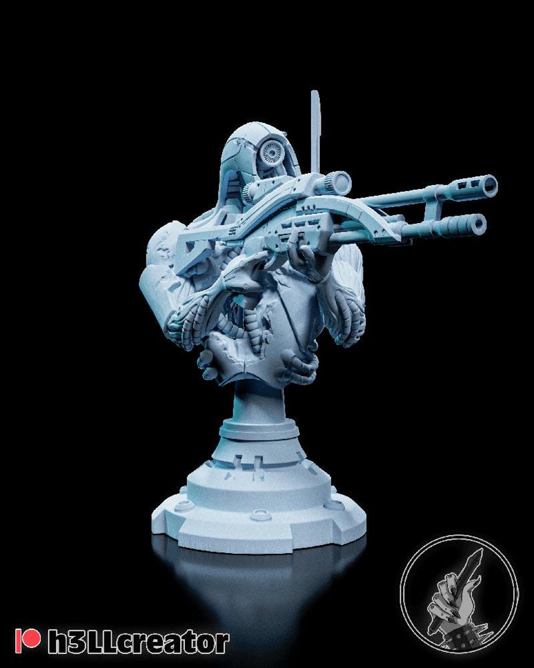 Legion Bust - Action Figure - Videogames - Resin - PLA - Mass Effect - Etsy