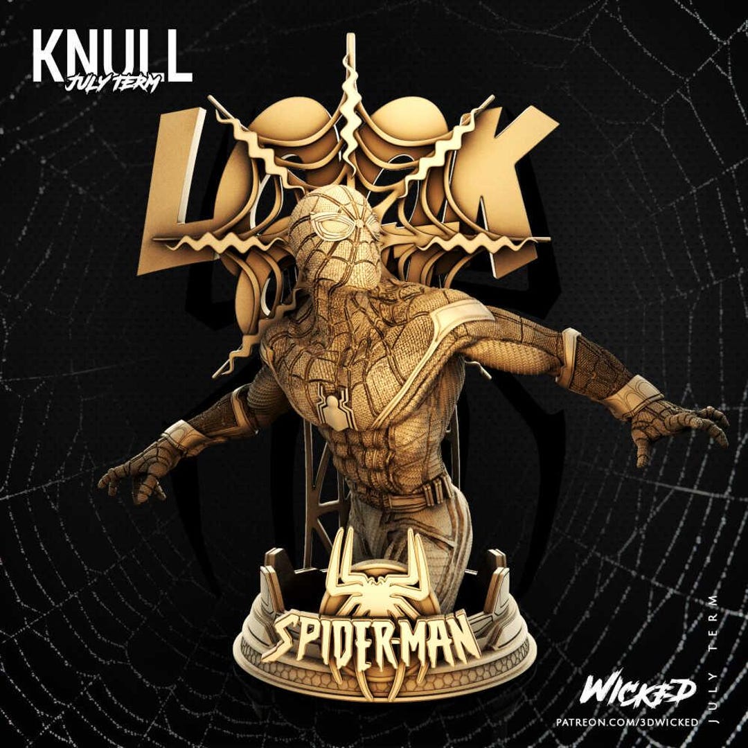 Spiderman Bust - Action Figure - Marvel - Resin - PLA - Spiderman - Etsy