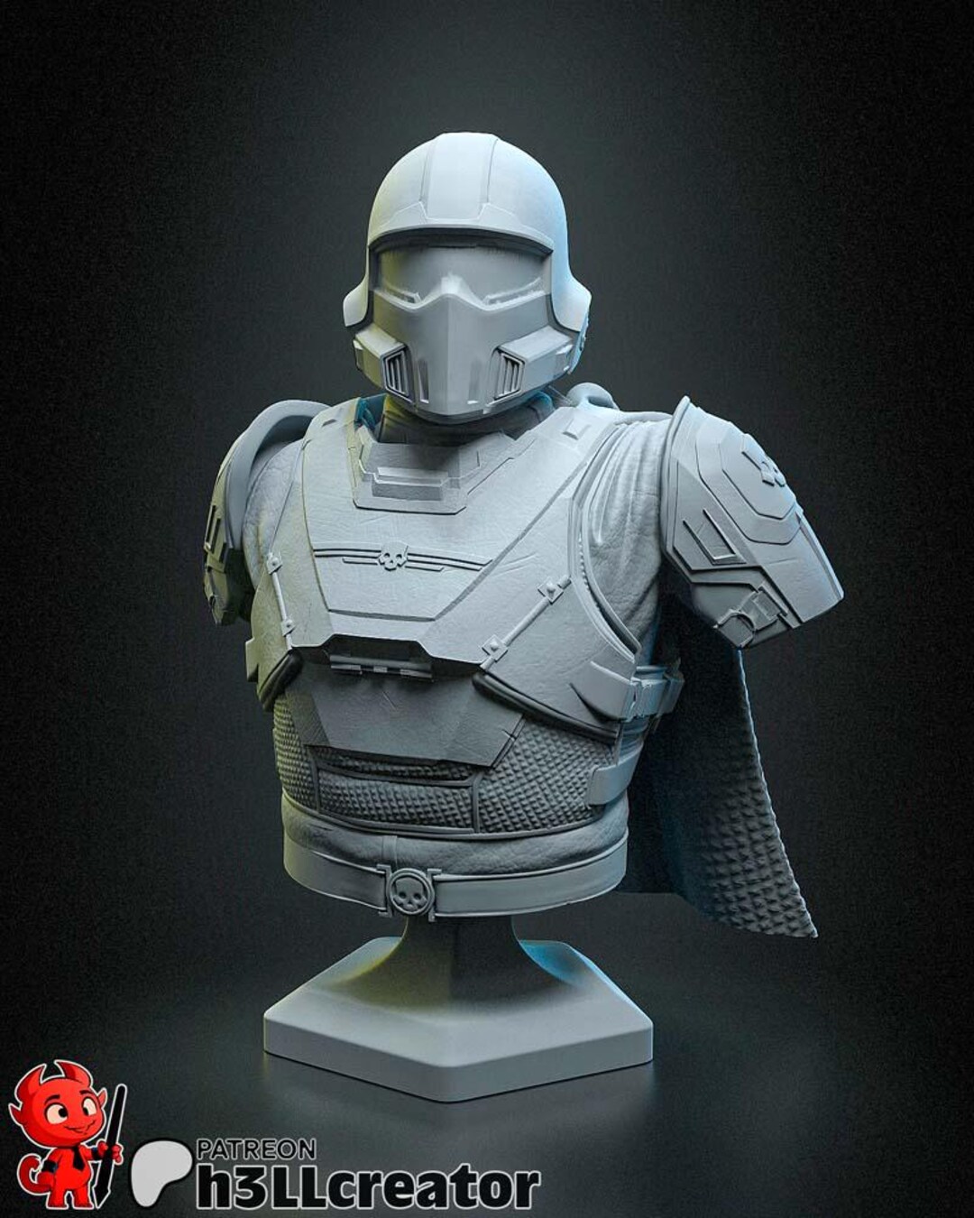 Helldiver Bust - Action Figure - Videogames - Resin - PLA - Helldivers ...