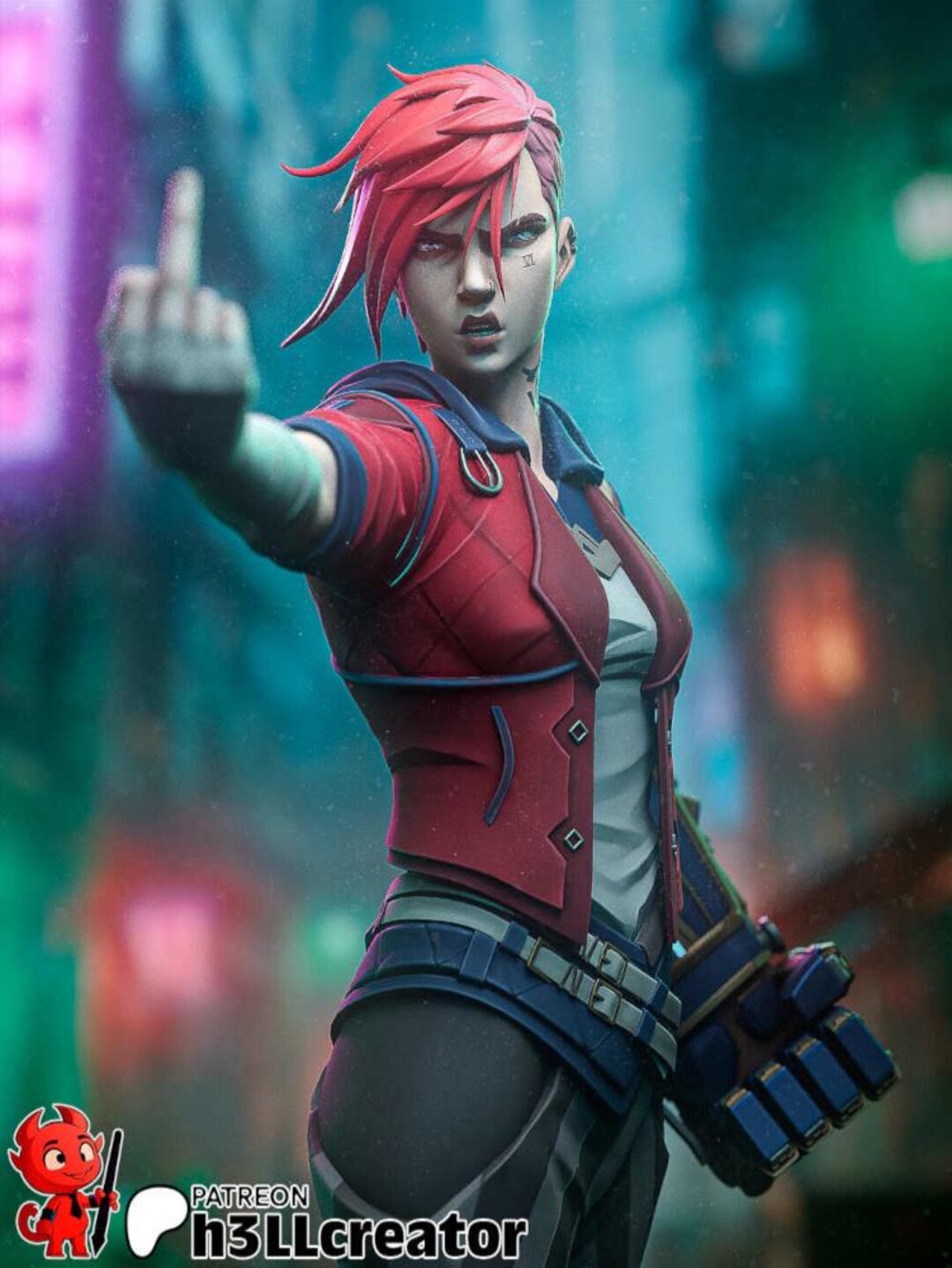 Vi - Action Figure - Videogames - Resin - PLA - Arcane (league of ...