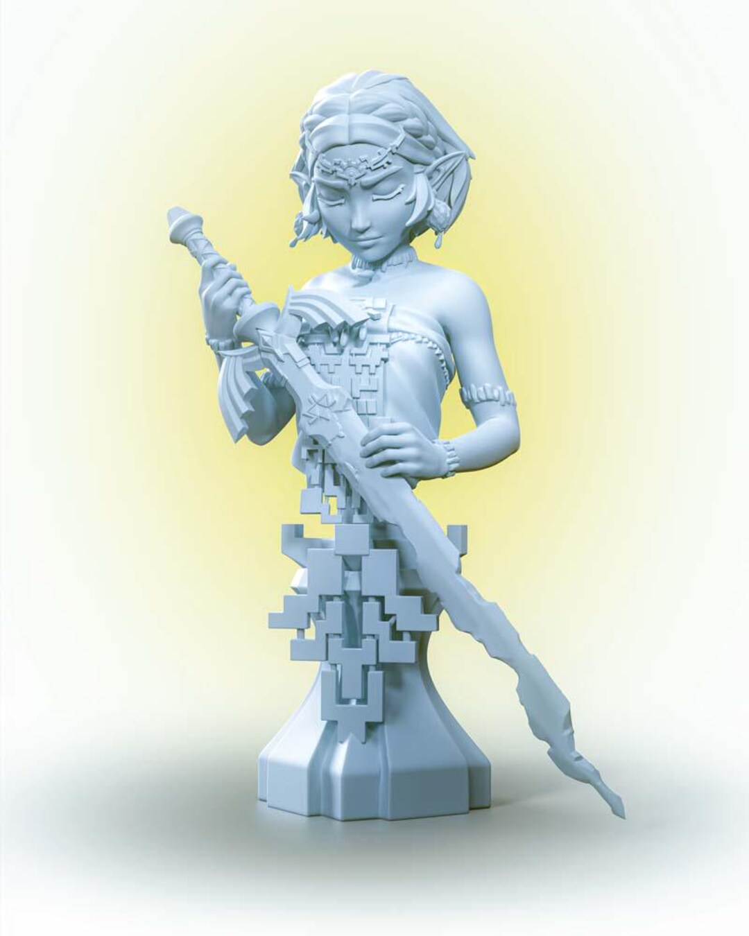 Zelda Bust - Action Figure - Videogames - Resin - PLA - the Legend of ...