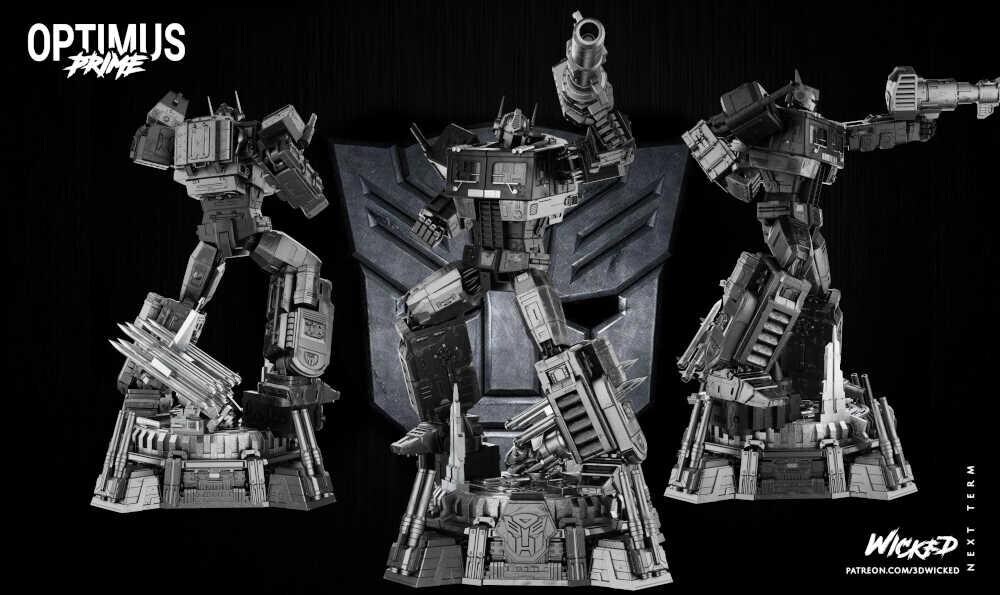 Optimus Prime - Action Figure - Film & TV Series - Resin - PLA ...
