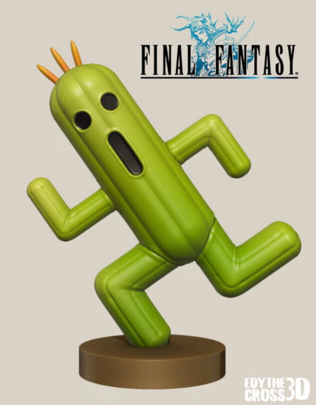 Cactuar - Action Figure - Videogames - Resin - PLA - Final Fantasy - Etsy