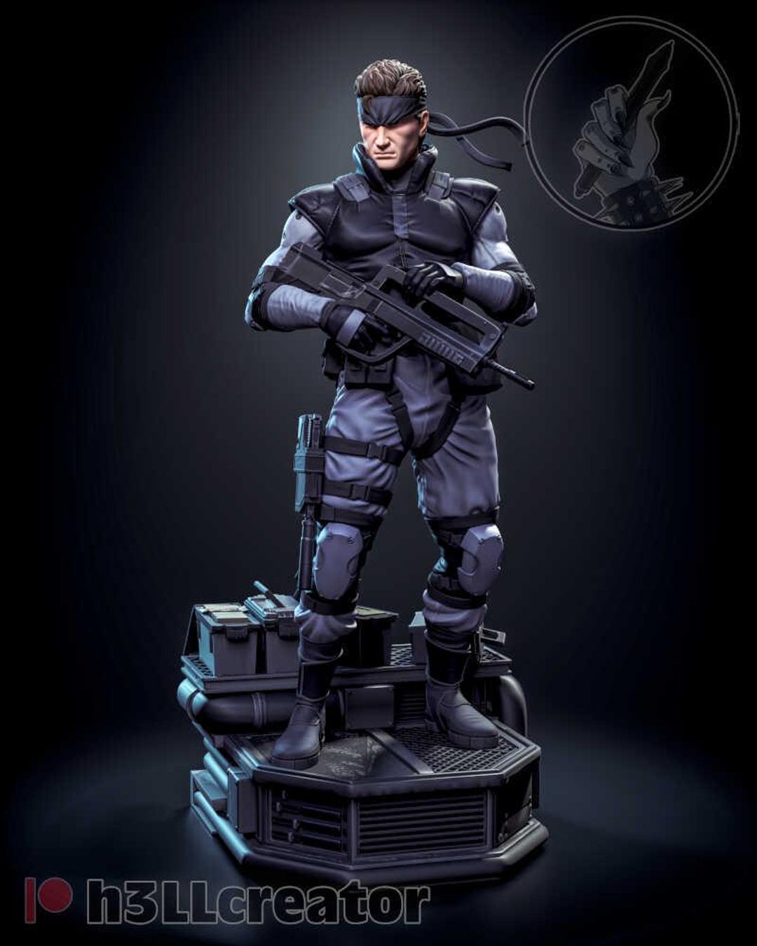 Solid Snake - Action Figure - Videogames - Resin - PLA - Metal Gear ...