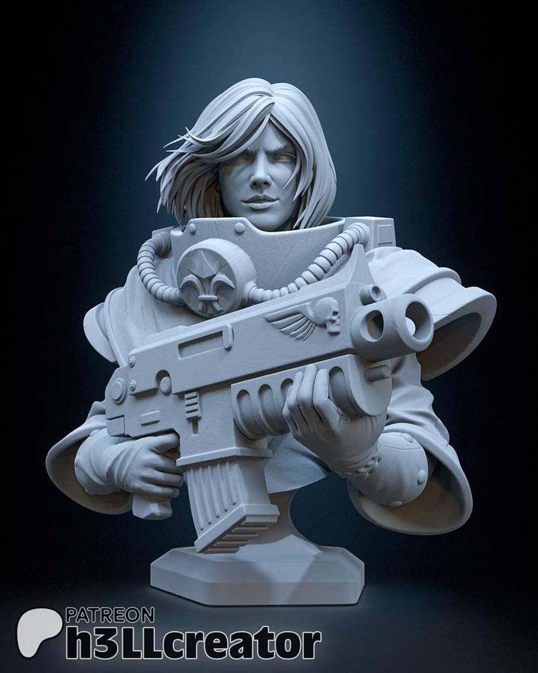Argenta Bust Action Figure Videogames Resin PLA Warhammer - Etsy