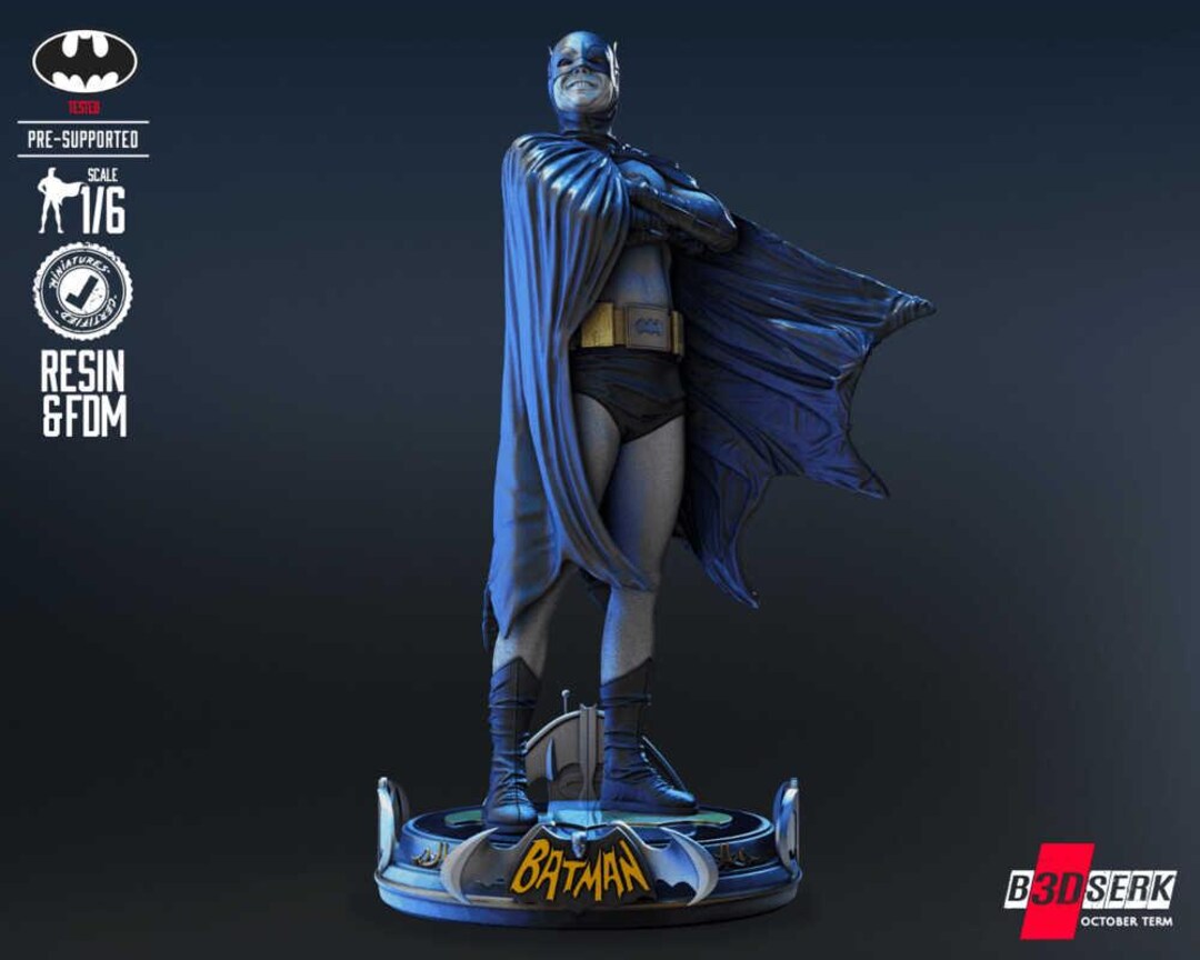 Batman (adam West) - Action Figure - DC Comics - Resin - PLA - Batman ...