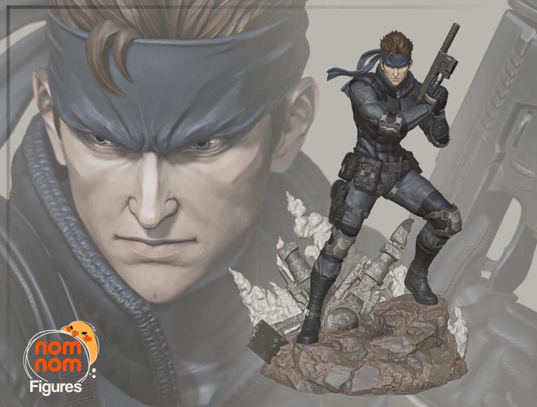 Solid Snake - Action Figure - Videogames - Resin - PLA - Metal Gear ...