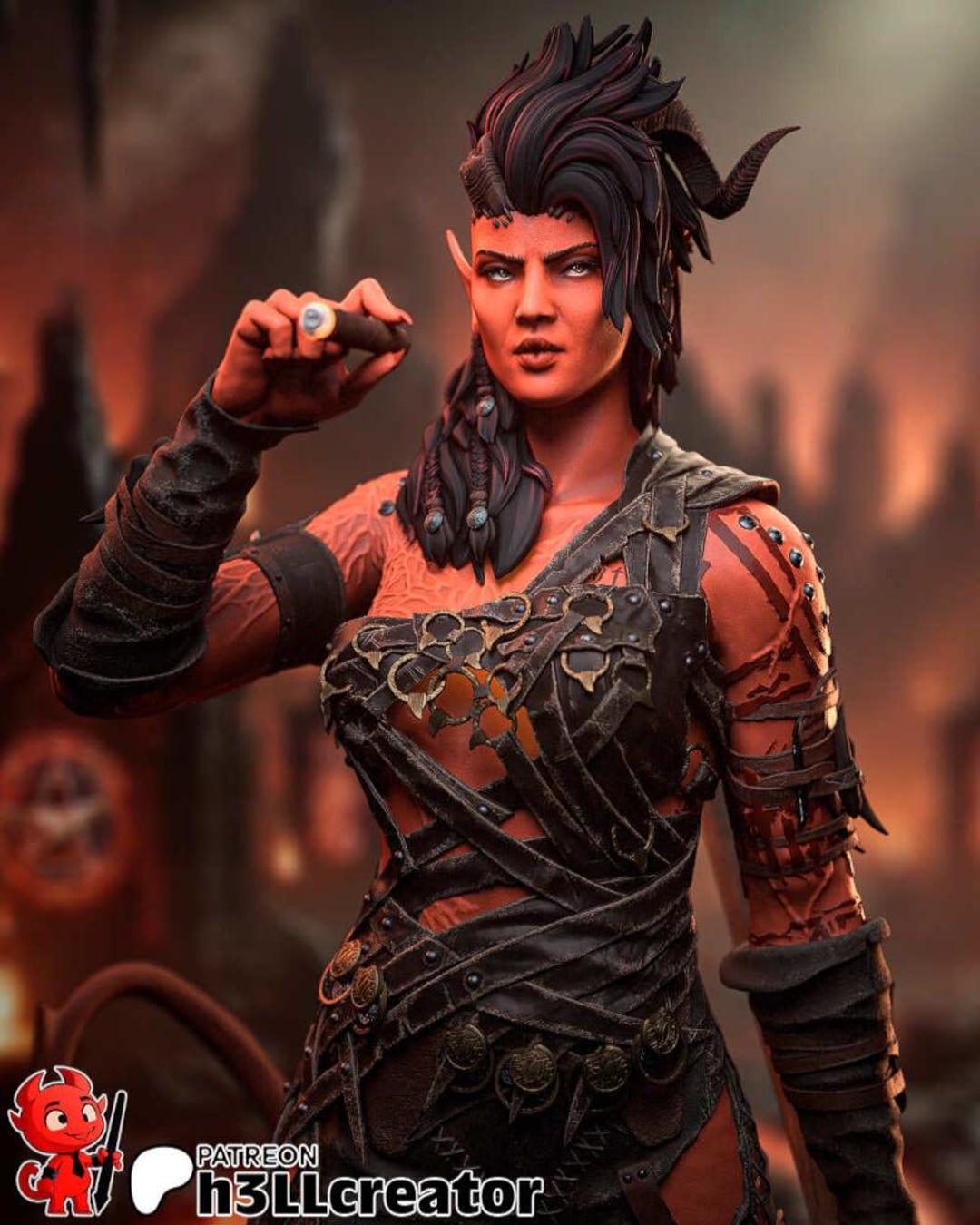 Karlach - Action Figure - Videogames - Resin - PLA - Baldur's Gate 3 - Etsy