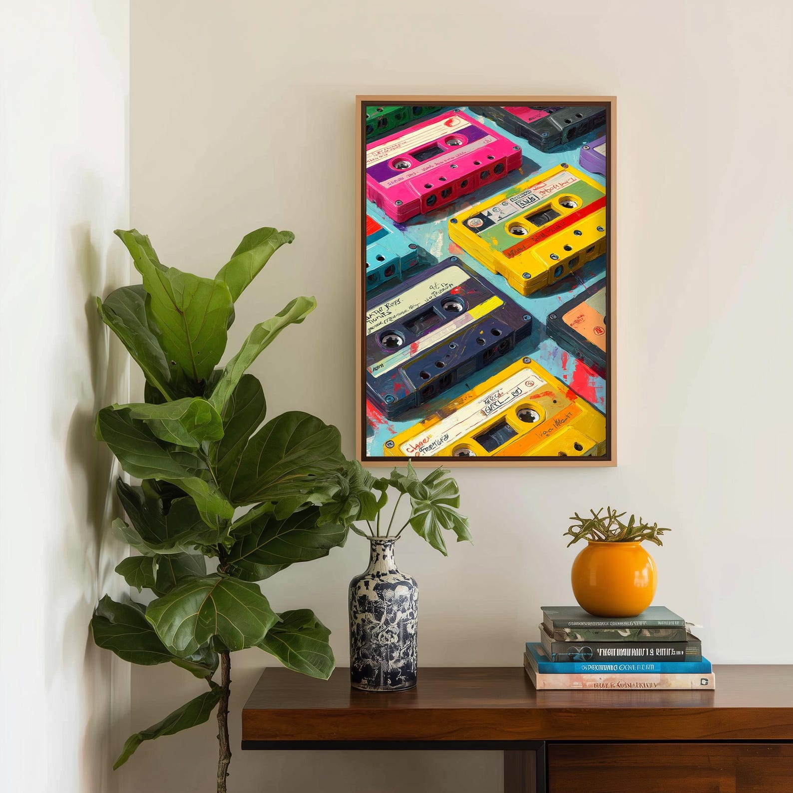 Cassette Tape Poster | Retro Music Wall Art | Groovy Party Poster ...