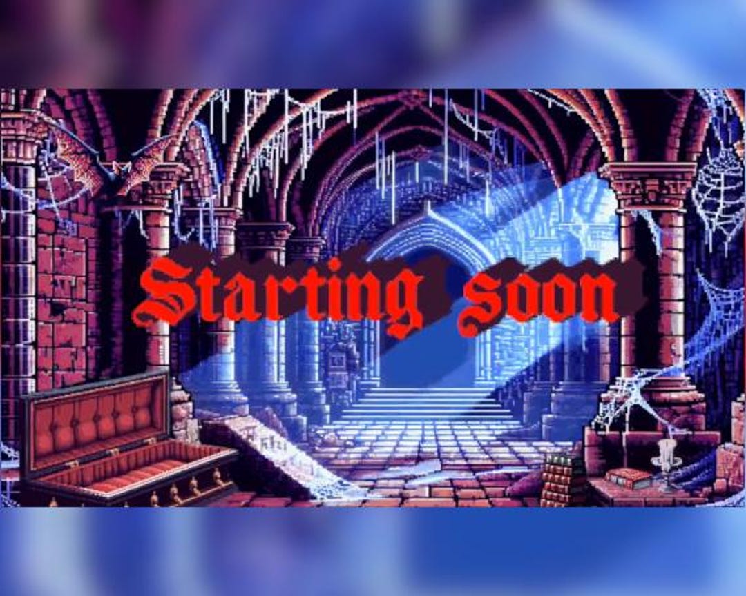 Vampire Gothic Crypt Pack X2 Pixel Art Stream Screens Starting Soon ...