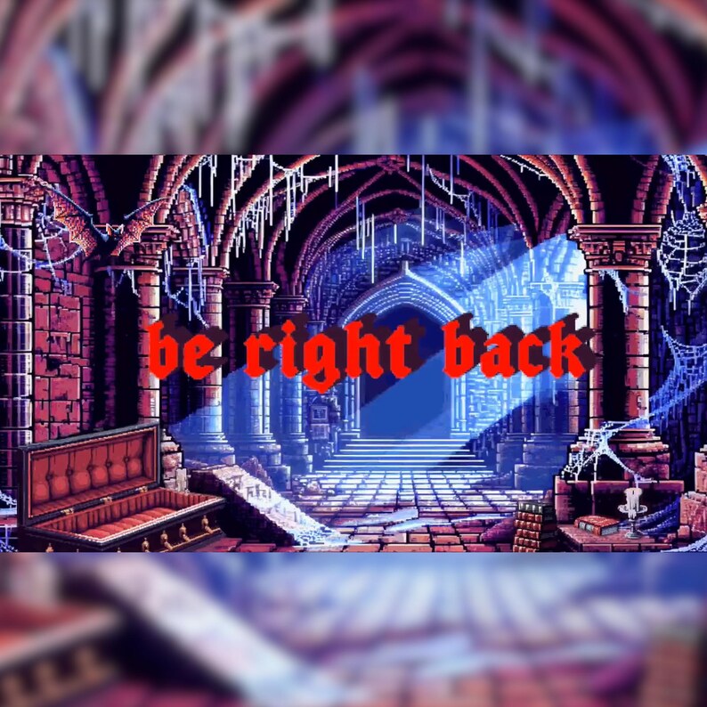 Vampire Gothic Crypt Pack X2 Pixel Art Stream Screens Starting Soon ...