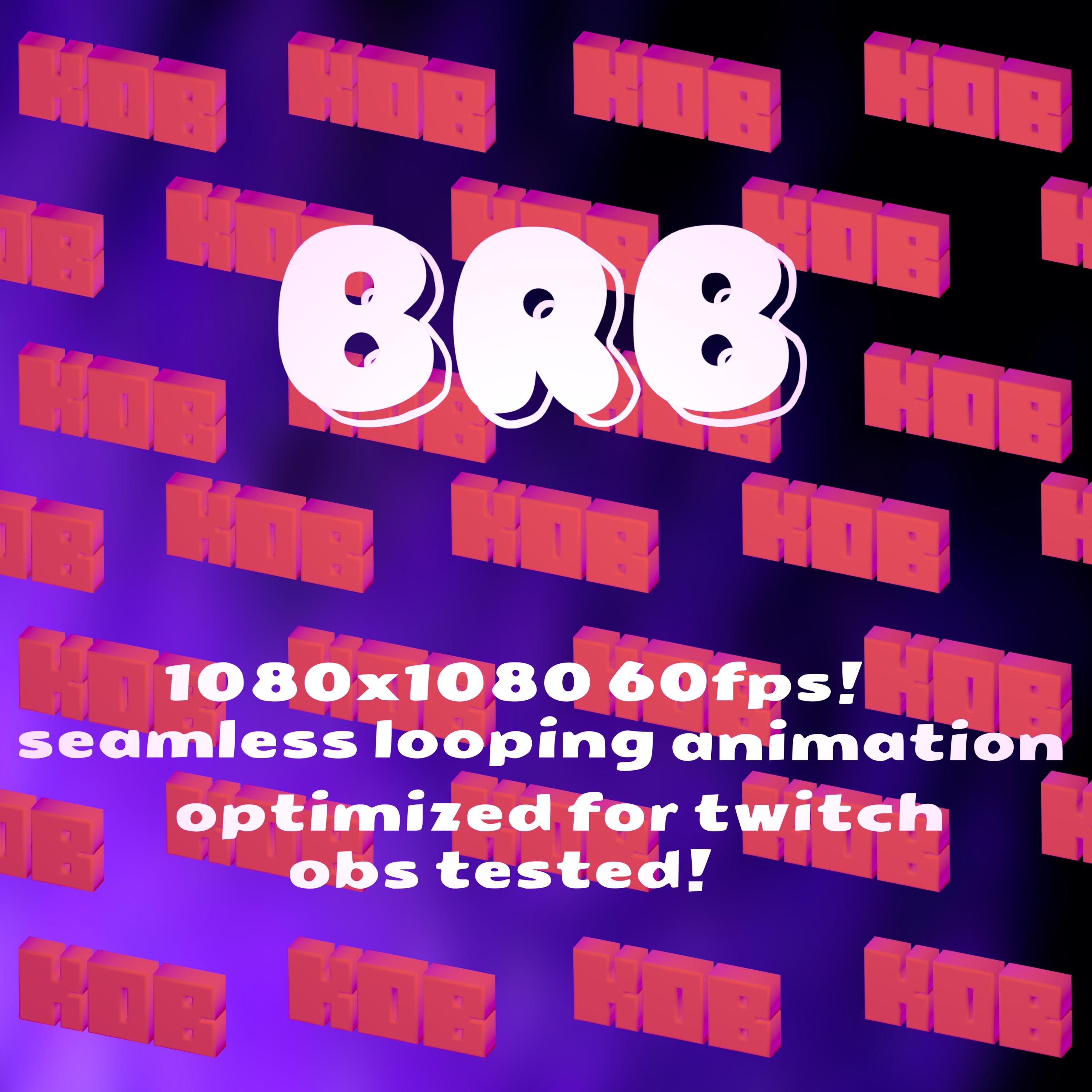 Hand Drawn Animated Overlay Optimized for Twitch "brb" - Etsy