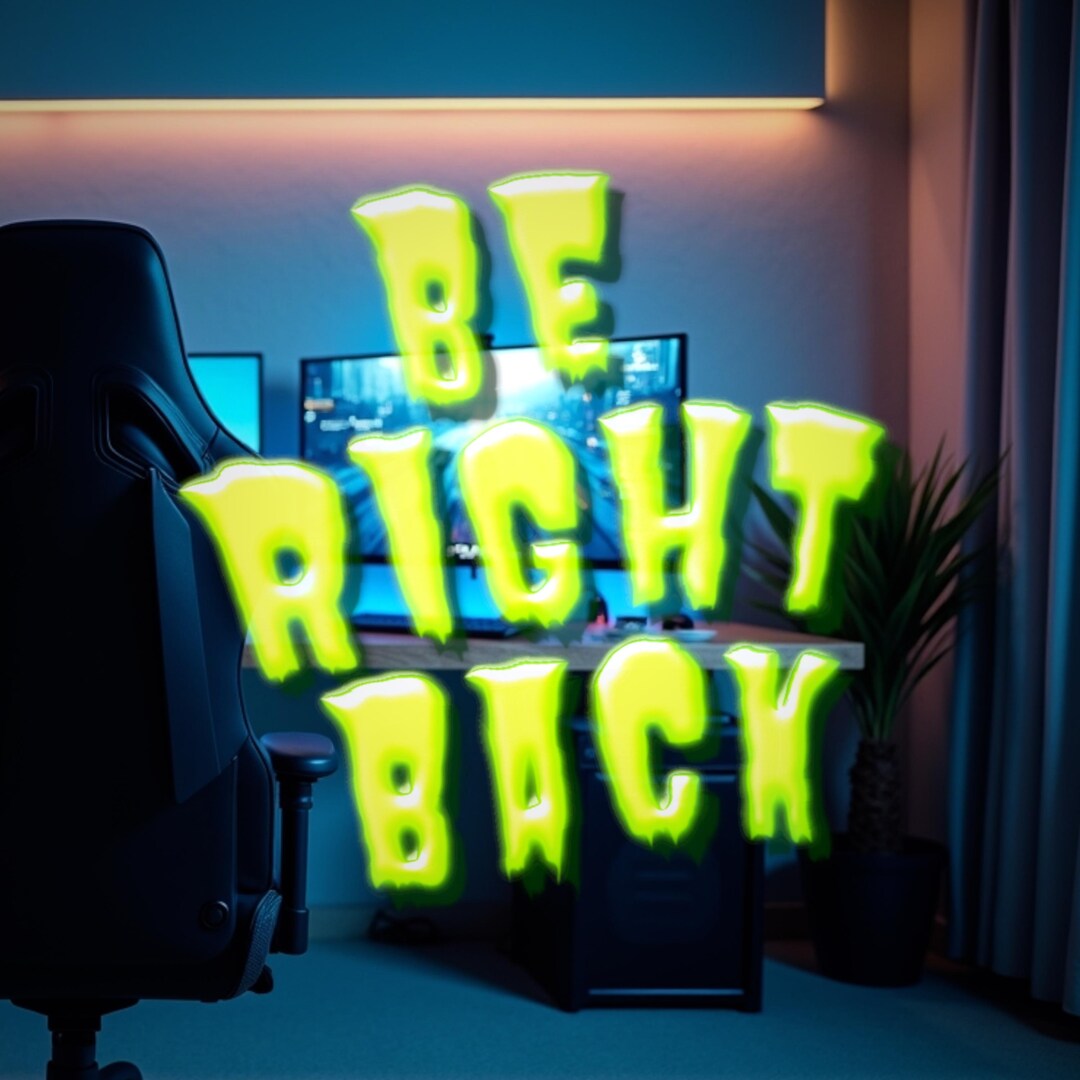Spooky Animated "brb": Twitch Stream Overlay Wait Screen (.webm File ...