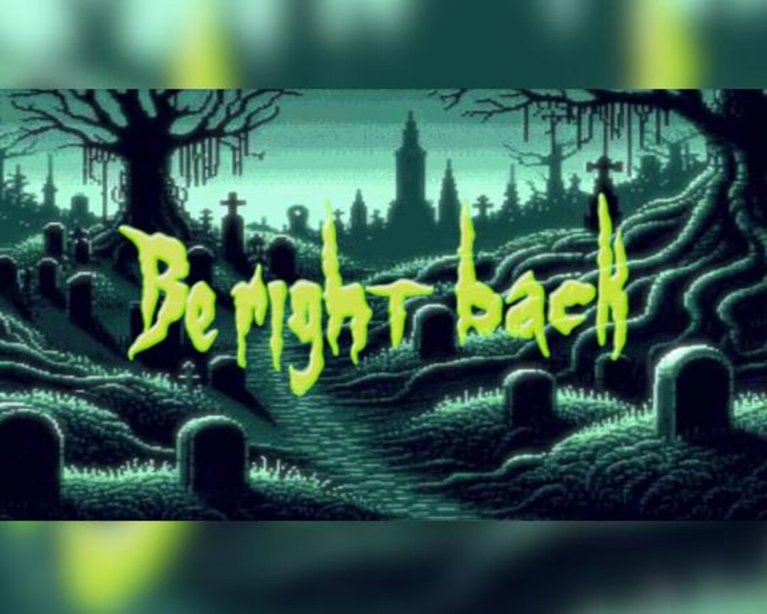 Pixel Art Animated Overlay for Streaming 1920x1080 be Right Back - Etsy