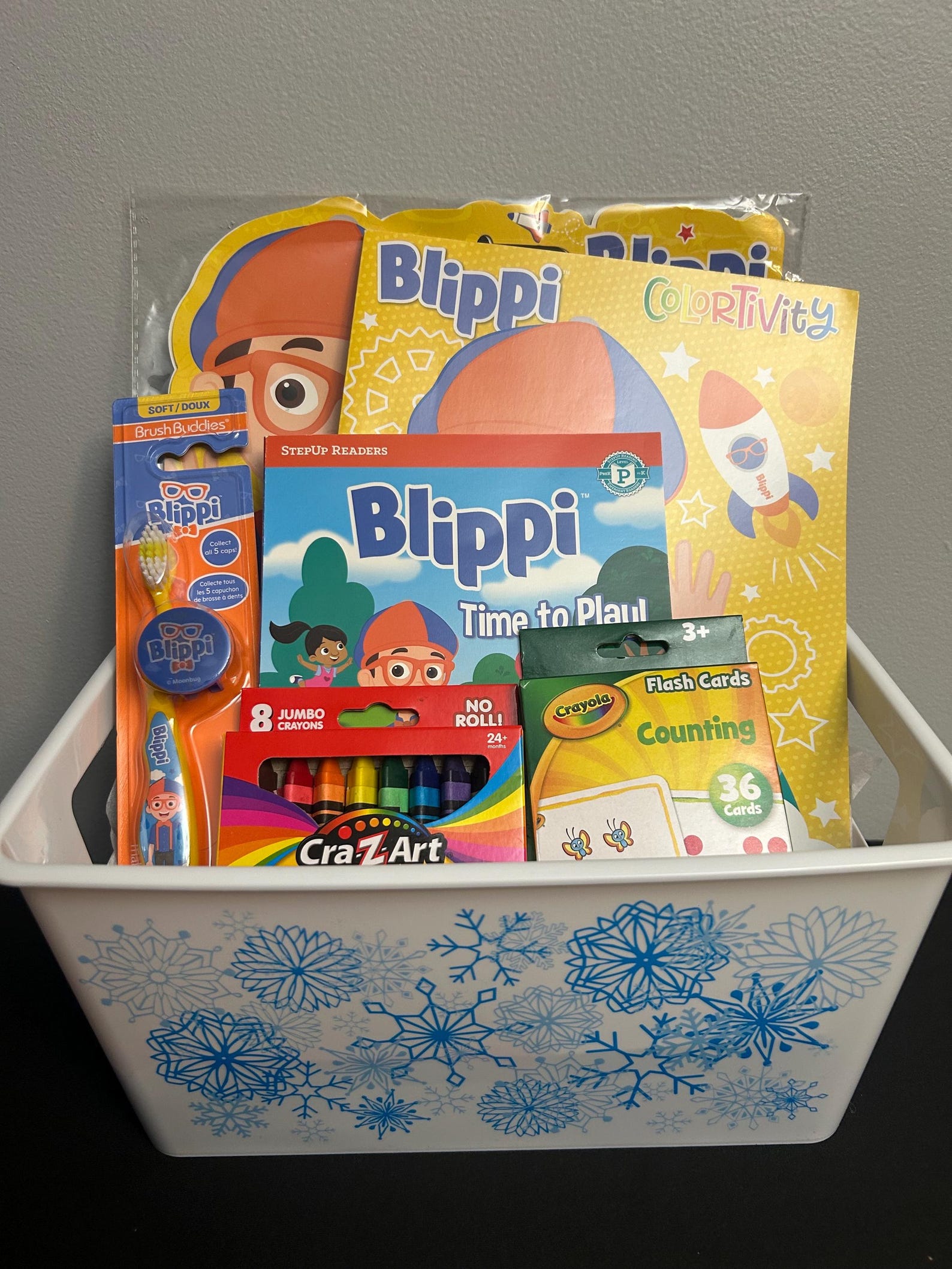 Christmas Activity Gift Basket for Kids, Puzzle, Coloring, Learning ...