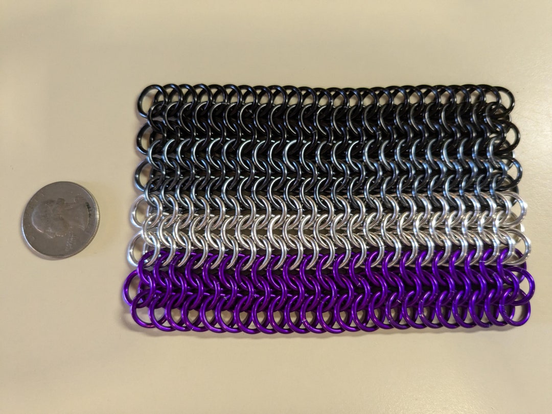 Asexual Pride Flag Chainmail Patch - Etsy