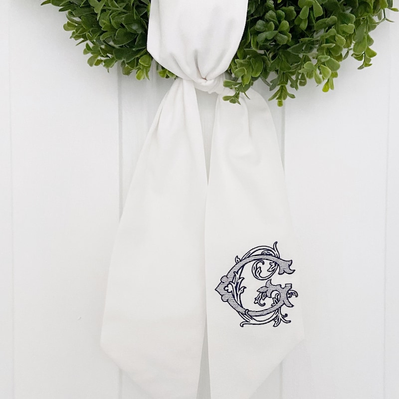 Initial Wreath - Etsy