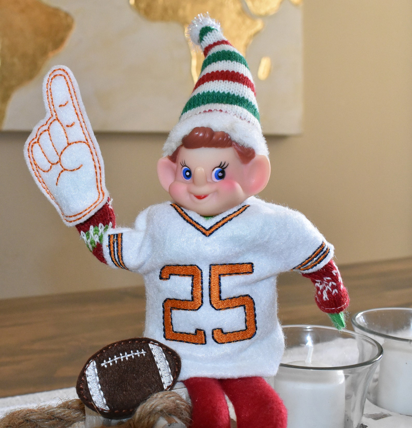 Elf Jersey Set Elf Football Jersey Elf Sweater Elf | Etsy