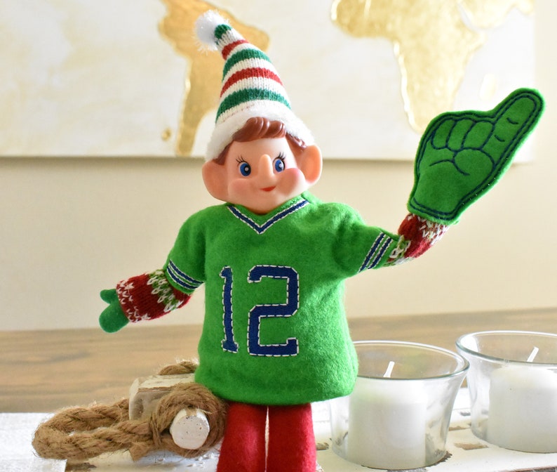 Elf Jersey Set Elf Football Jersey Elf Sweater Elf | Etsy