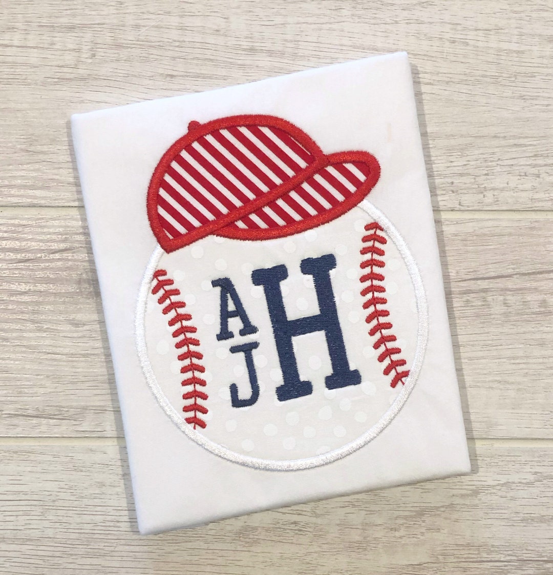 Monogram Baseball Shirt - Baseball Applique Shirt - Boy Applique - Baby ...