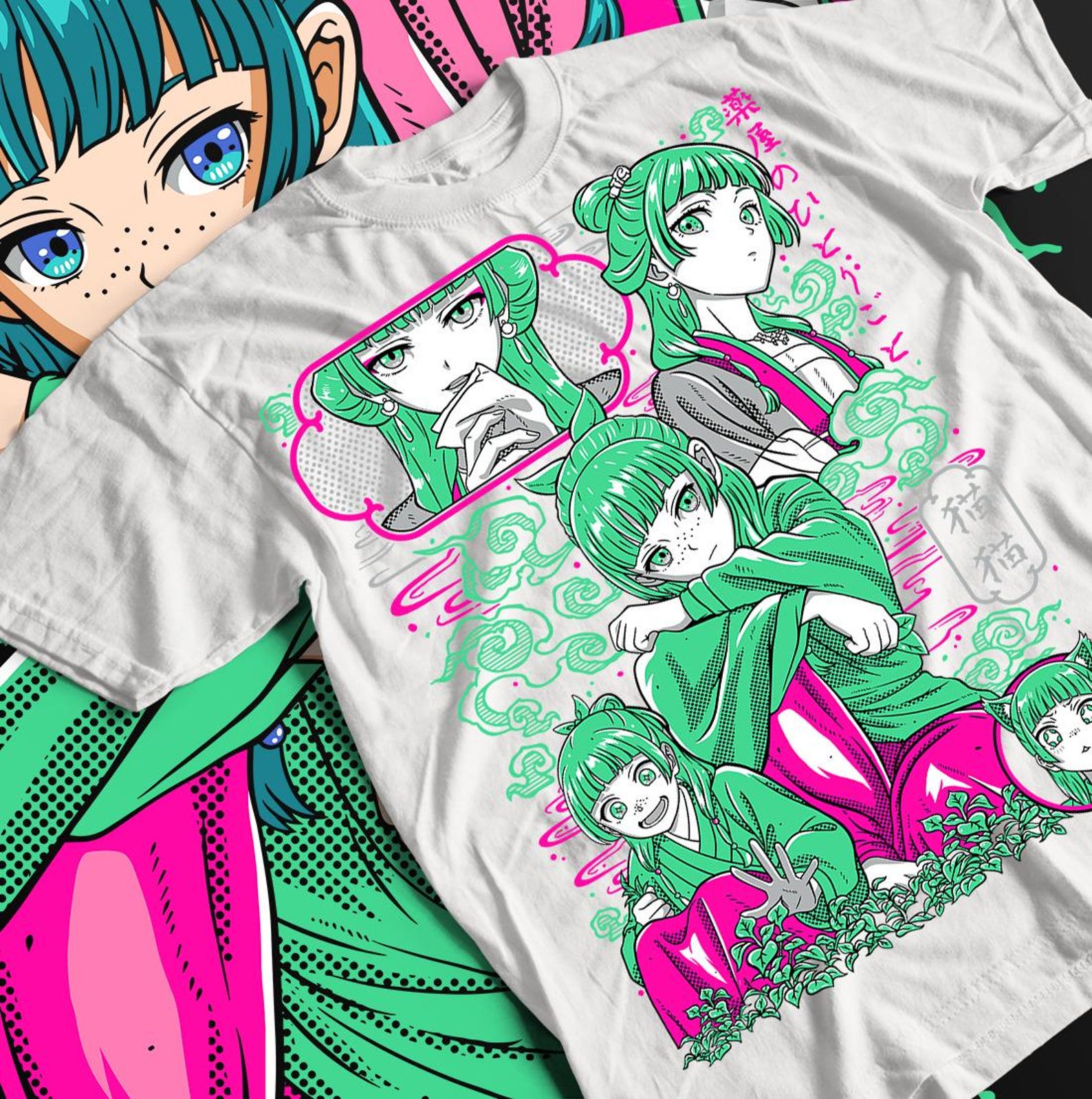 Anime Shirt, Manga Tee, Japanese Style Top, Kawaii Graphic T-shirt ...