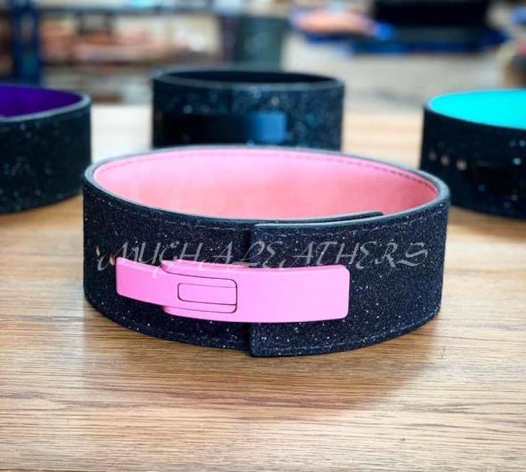 Custom Handmade Glitter Lever Belt, Power Lifting Lever Belt, Weight ...