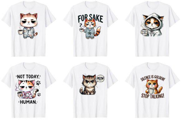 Funny Cat Bundle, Funny Cat Design, T-shirt Template, Cricut Template ...