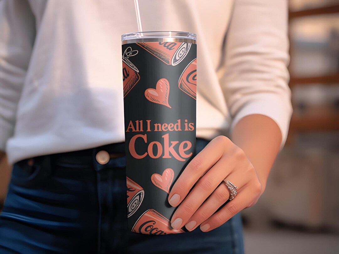 Vintage Coke Soda Can Tumbler Wrap - Digital Download SVG & PNG for ...