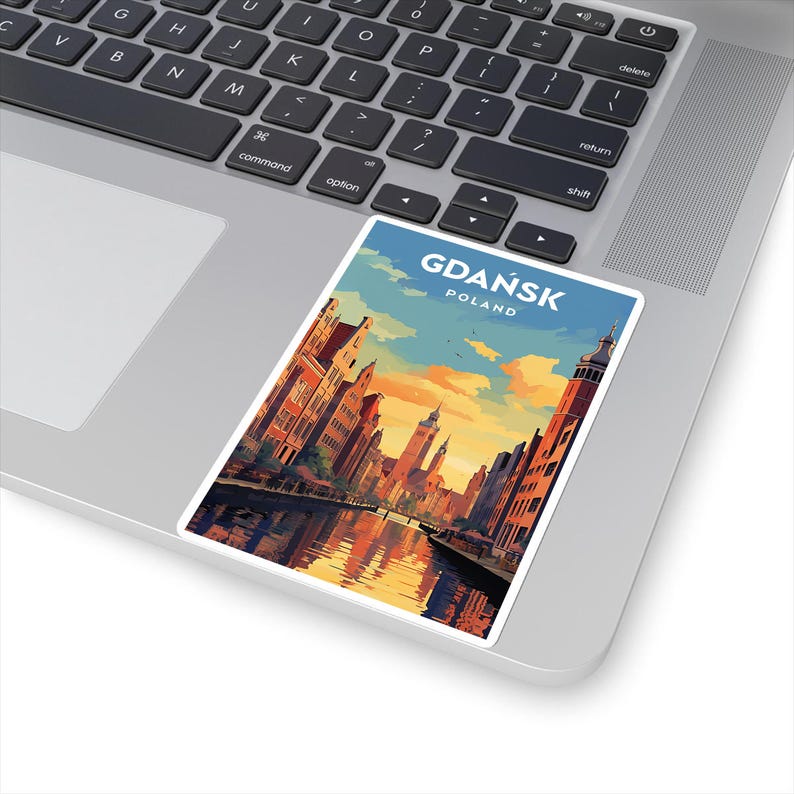 Gdansk Poland Travel Sticker Print Gift Art Gift Poland Artwork - Etsy