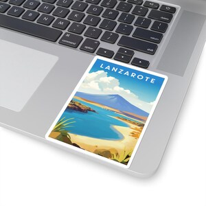 Lanzarote Canary Islands Travel Sticker Print Gift Art Gift Canary ...