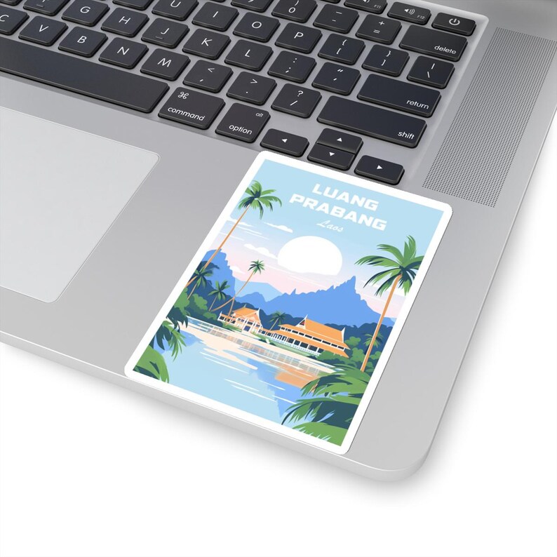 Luang Prabang Laos Travel Sticker Print Gift Art Gift Laos Artwork - Etsy