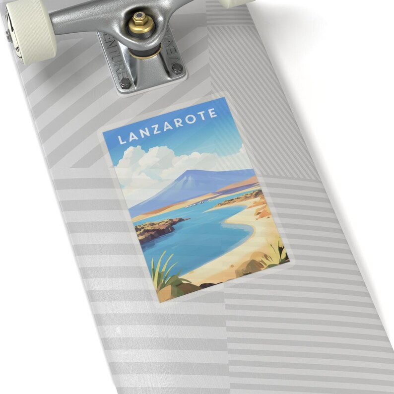 Lanzarote Canary Islands Travel Sticker Print Gift Art Gift Canary ...