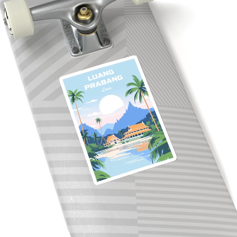 Luang Prabang Laos Travel Sticker Print Gift Art Gift Laos Artwork - Etsy