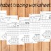 Alphabet Tracing, 26 Alphabet Tracing Worksheets for Kids, Printable ...