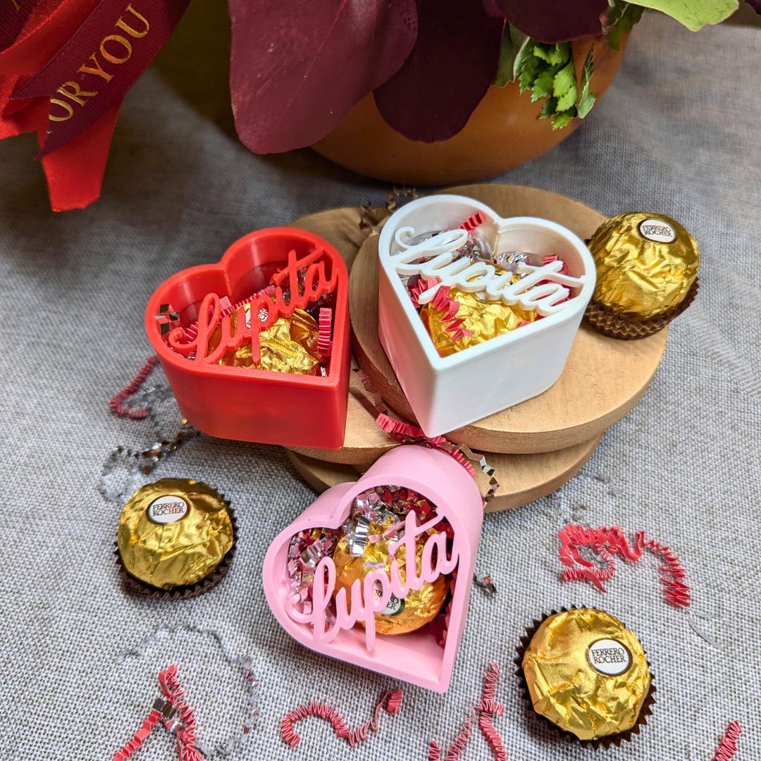 Personalized Heart Favor Box: Custom Name, Valentine's Gift, Christmas ...