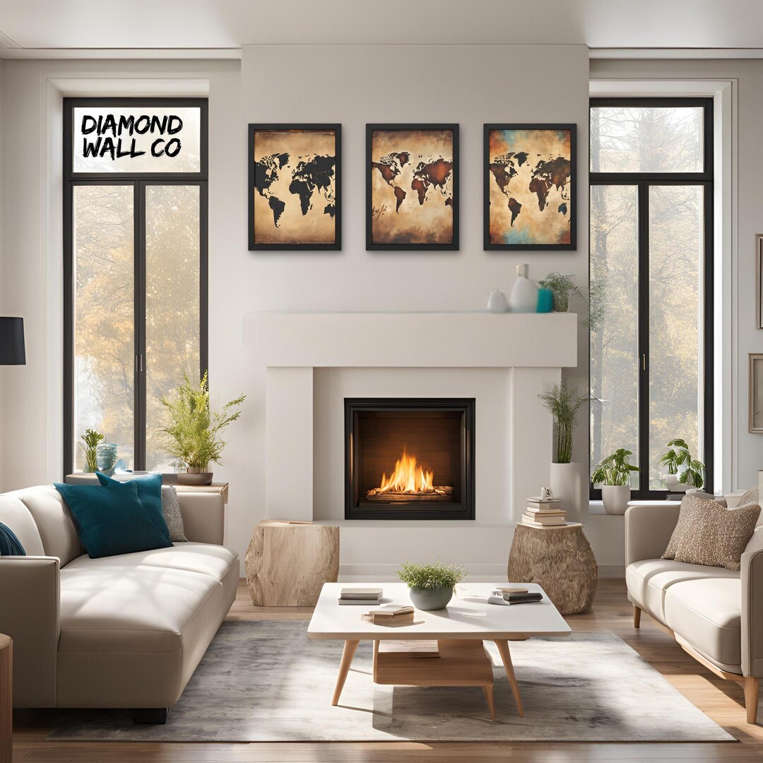 World Map Wall Art, Pencil Art, Art Decoration, Printable Map Art ...