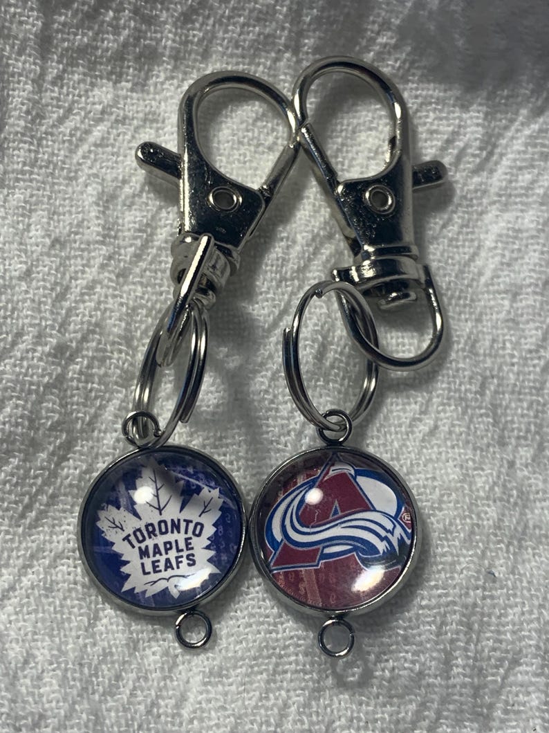 Mini NHL Logo Bag Charm - Etsy