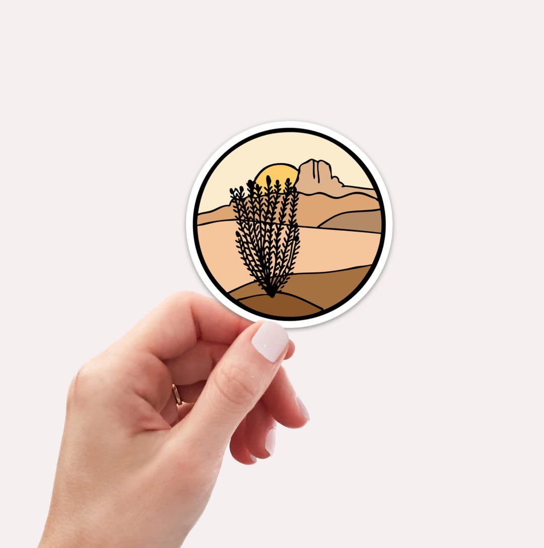 Desert Sticker, Nature Sticker, West Texas Sticker, Desert Plant ...