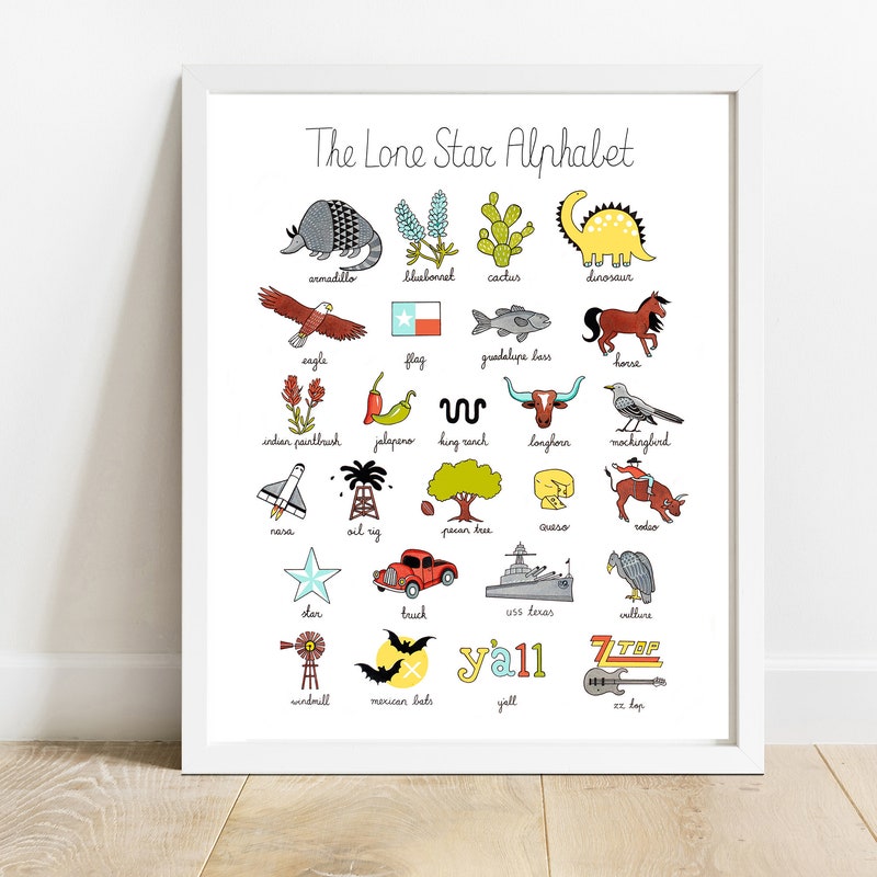 State Alphabet Posters - Etsy