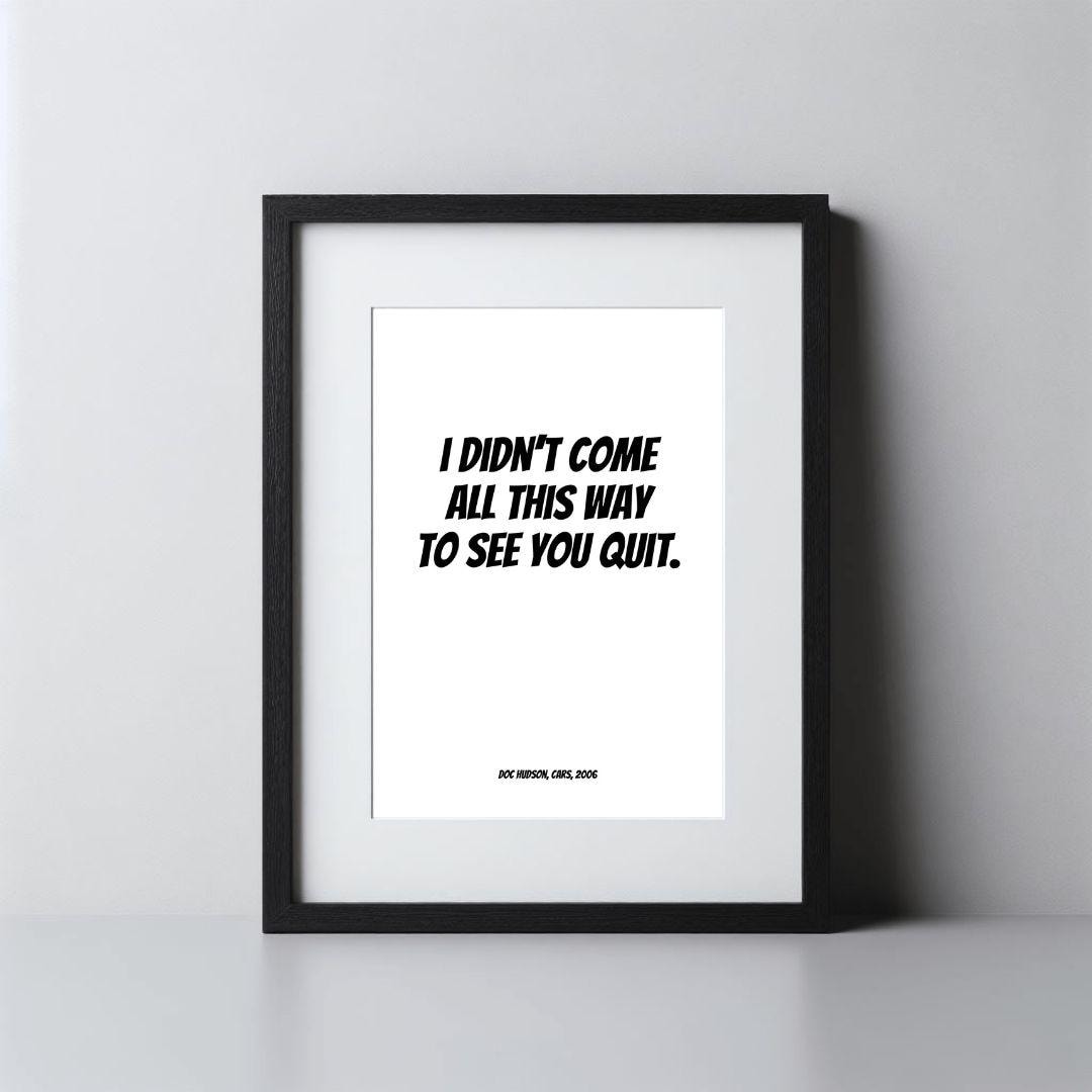Doc Hudson Movie Quote Print: Cars Wall Art (digital Download) - Etsy