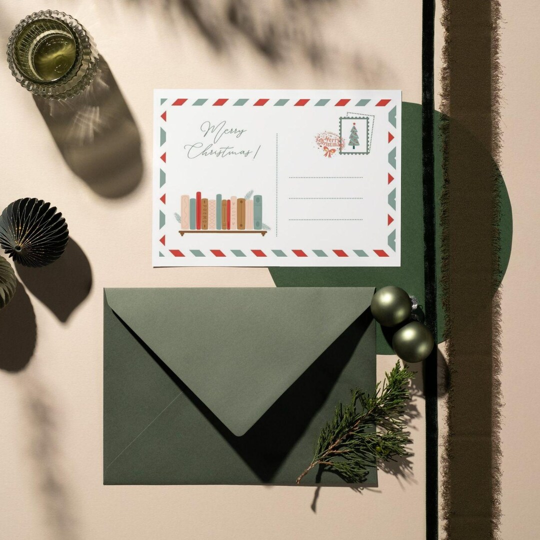 Printable Christmas Card Digital Holiday Greeting Card Customizable ...