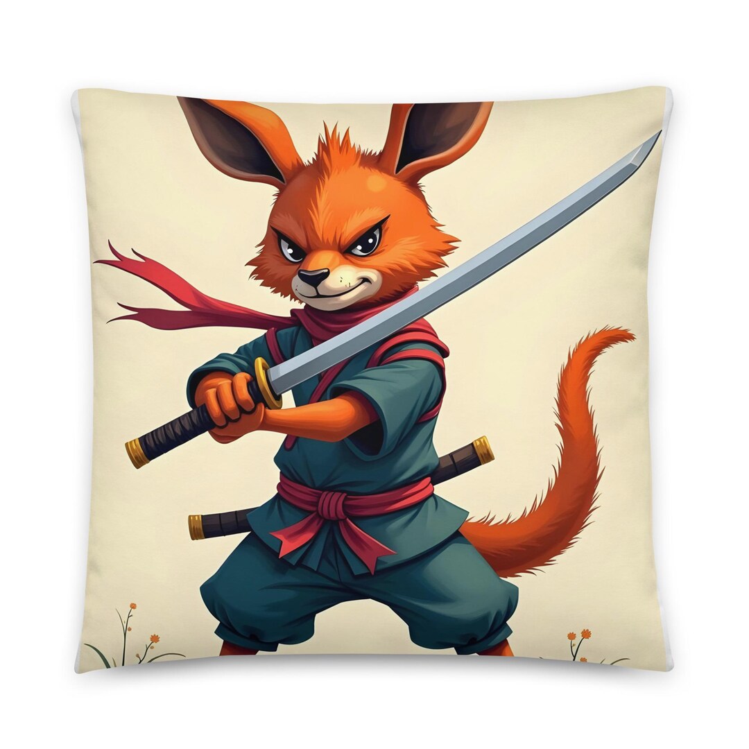 Ninja Kangaroo Cushion - Etsy