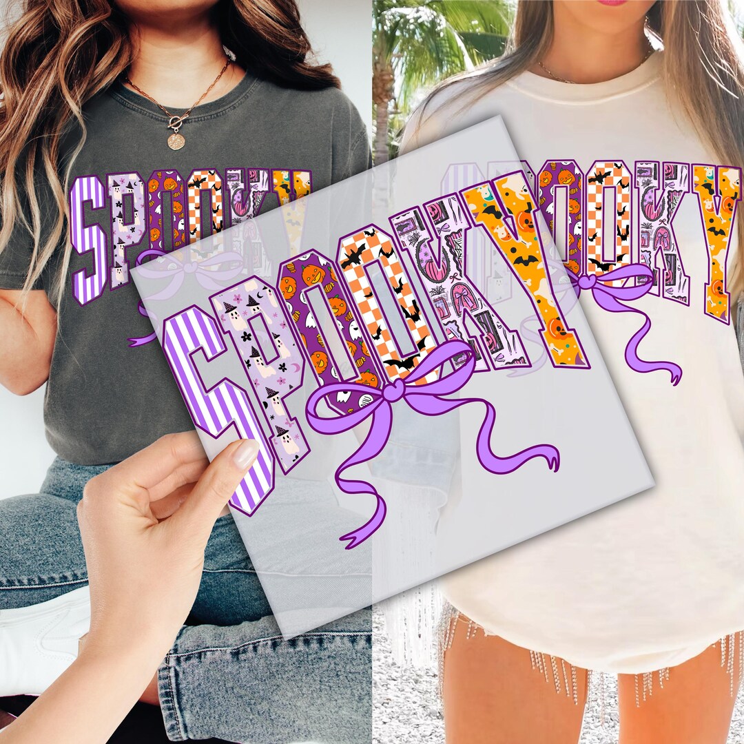 Spooky Coquette DTF Transfer for Ready to Press, Spooky Halloween Girly ...