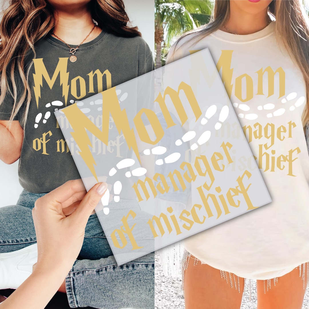 Mom Manager of Mischief DTF Transfer for Ready to Press, Fantastic Mama ...
