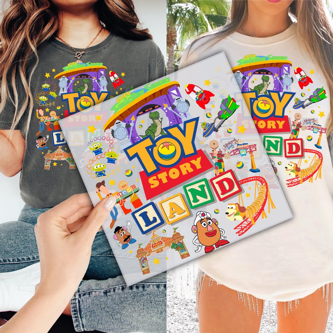Toy Story Land DTF Transfer for Ready to Press, Disney Toy Story Ready ...