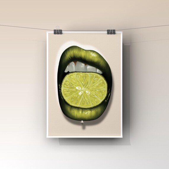 Green Lips With Lime