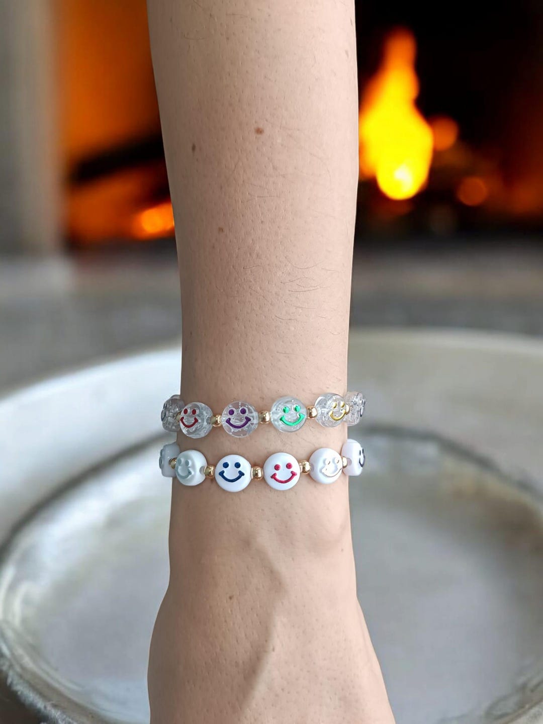 Emoji Bracelet, Emoji Patterned Bracelet, Cheerful and Stylish Jewelry ...