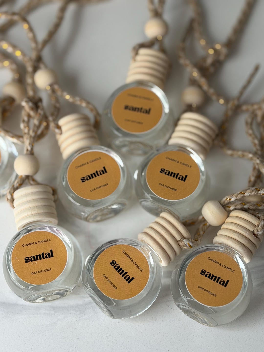 Santal Car Diffuser • Sandalwood Cedarwood Amber Musk Car Freshener - Etsy